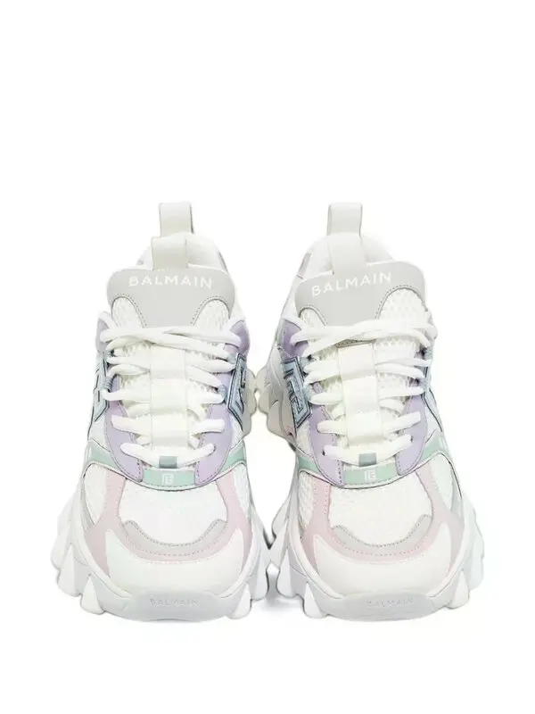 Balmain B-east Pb Panelled Sneakers