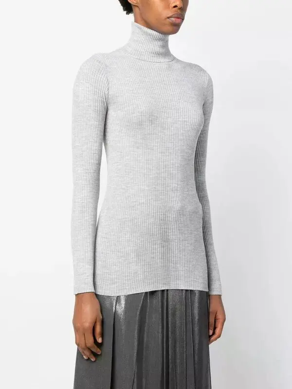 Brunello Cucinelli Rib-knit Wool Roll Neck Sweater