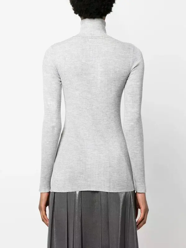 Brunello Cucinelli Rib-knit Wool Roll Neck Sweater