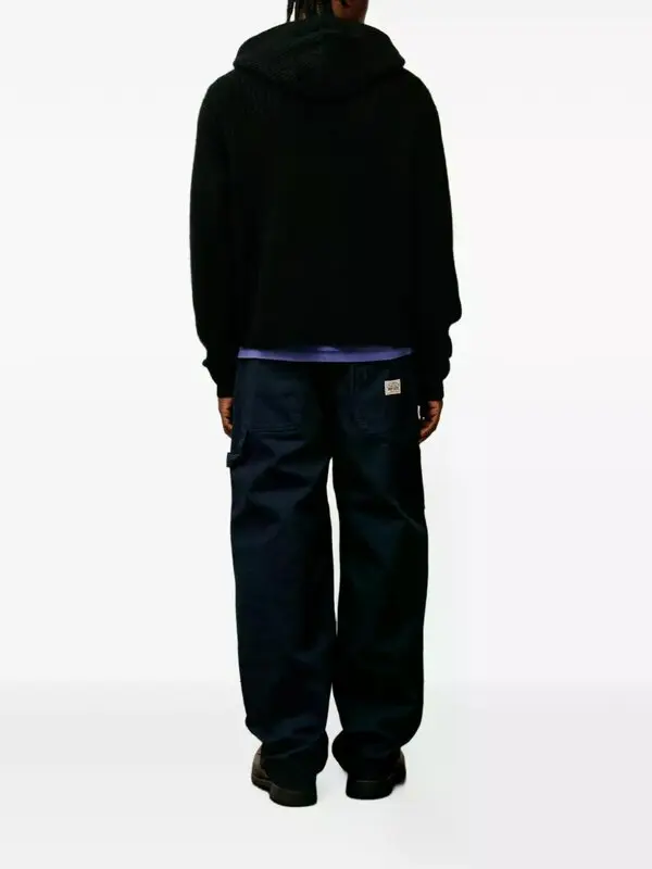 StÜssy Waffle-knit Zip-up Hoodie
