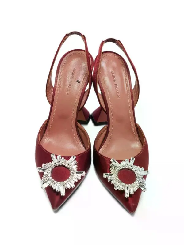 Amina Muaddi Begum Flared Slingback Pumps