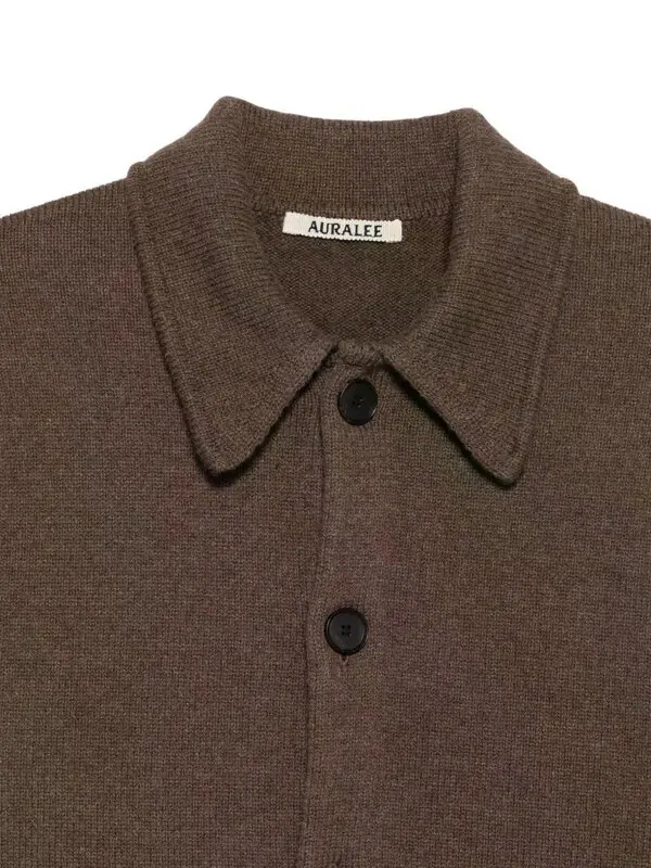 Auralee Fine-knit Wool Cardigan
