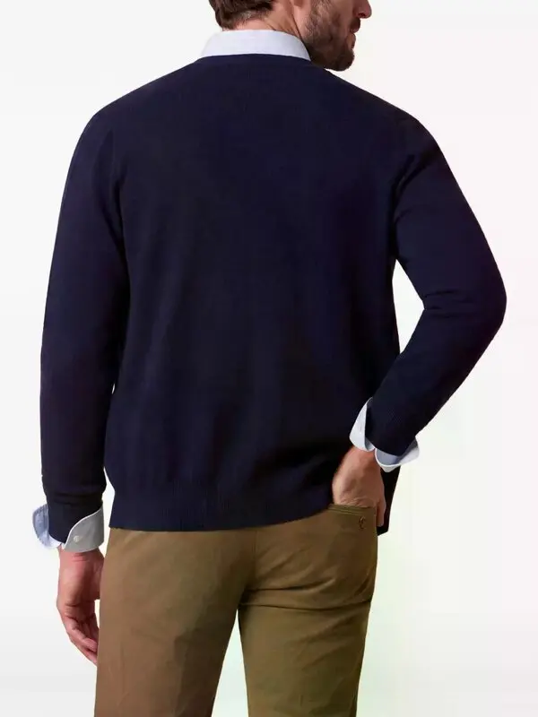 Brooks Brothers Logo-embroidered V-neck Cardigan