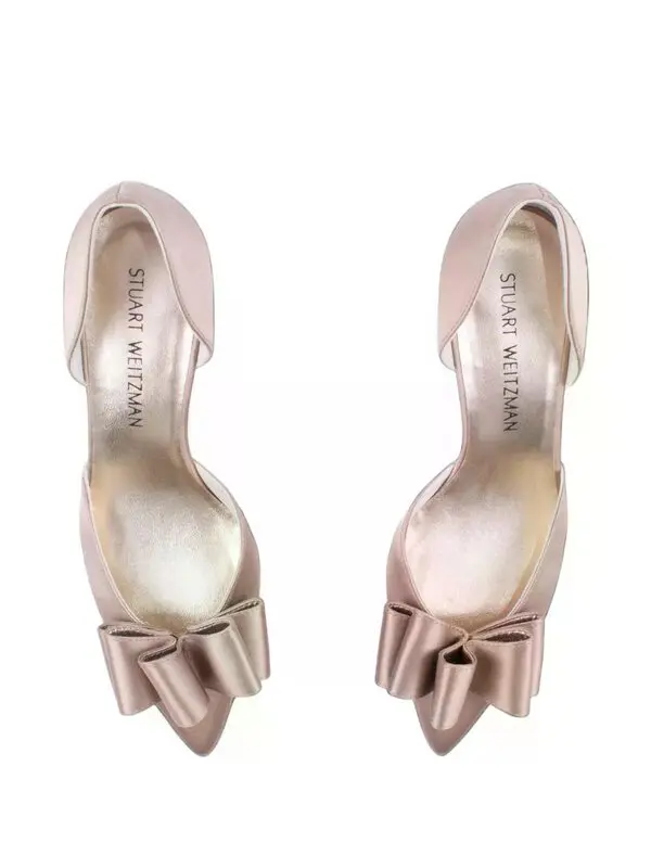 STUART WEITZMAN Bow-detail Pointed-toe Pumps