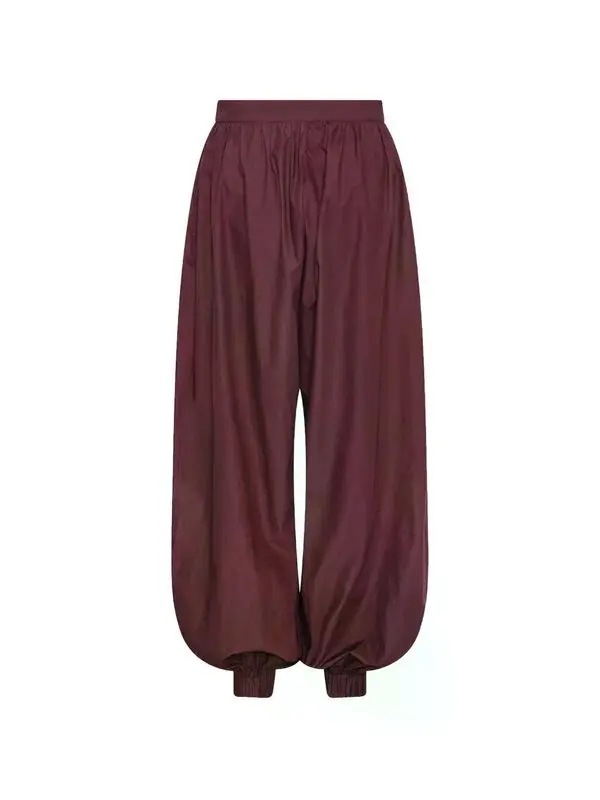 ROTATE BY BIRGER CHRISTENSEN Elasticated-cuff Trousers - Red
