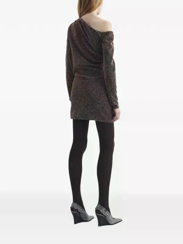 IRO PARIS One-shoulder Draped Mini Dress