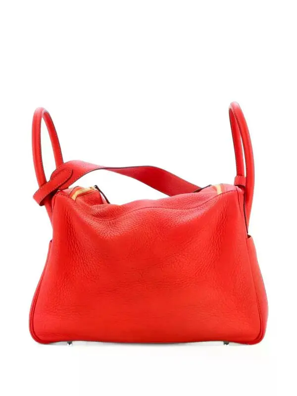 Hermès Lindy Bag Clemence 30 Shoulder Bag - Red