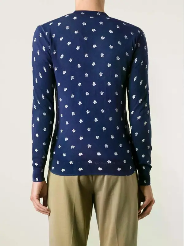 PAOLO PECORA Floral V-neck Cardigan