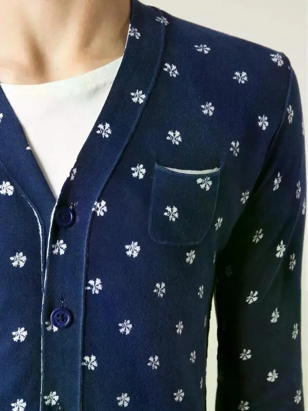 PAOLO PECORA Floral V-neck Cardigan