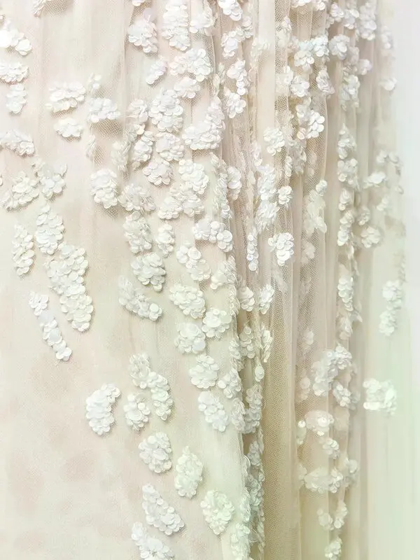Roberto Cavalli Sequin Embroidered Gown