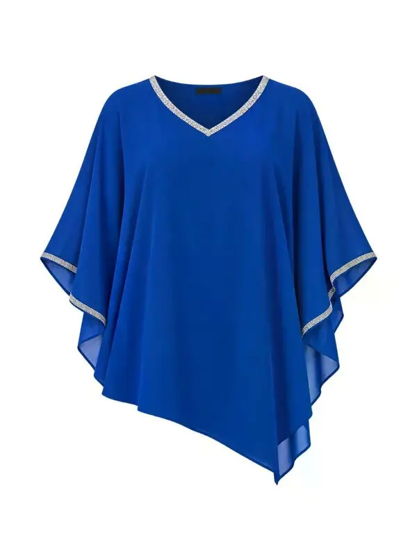 Frank Lyman Crystal-embellished Asymmetric Blouse