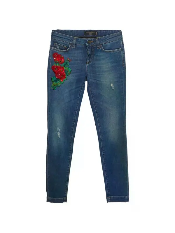 Dolce & Gabbana Applique Skinny Jeans