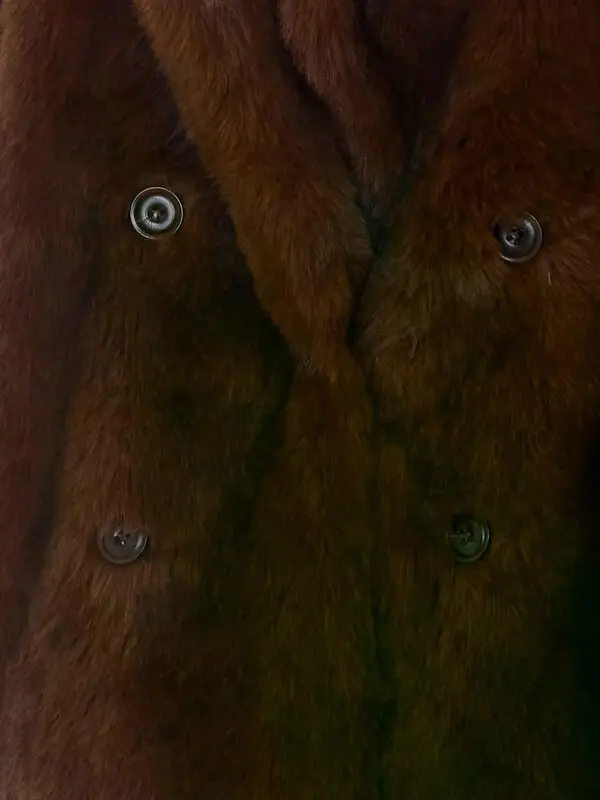 ELEH Faux-fur Double-breasted Jacket