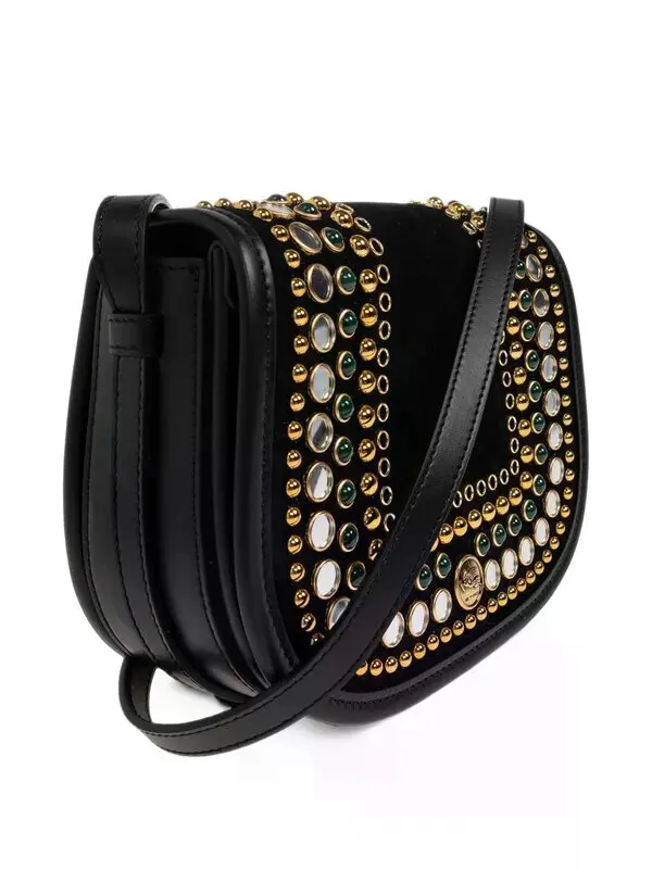 Etro Embellished Suede Shoulder Bag