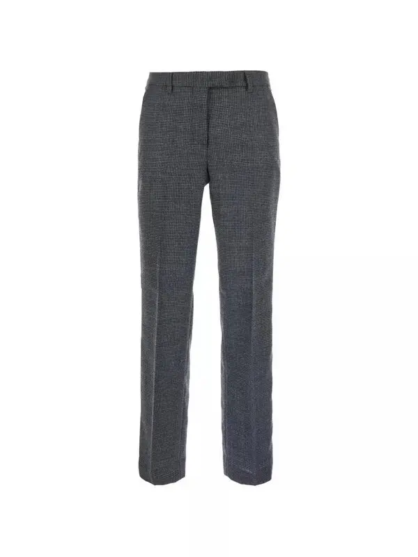 GRIFONI Houndstooth Wool Trousers