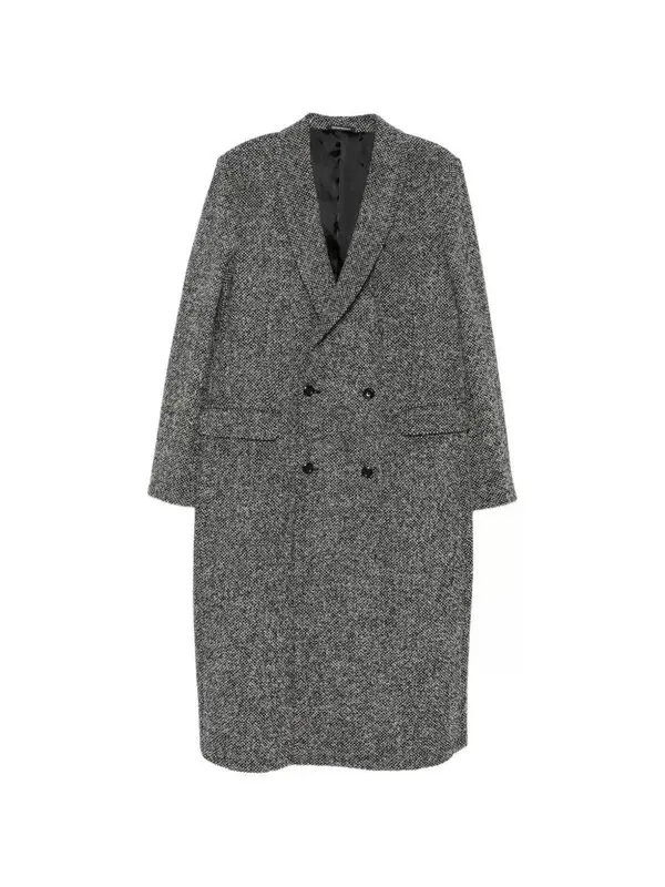 Emporio Armani Faux-pocket Double-breasted Coat
