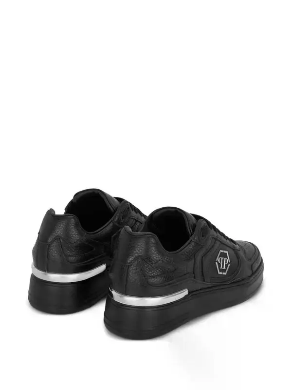Philipp Plein Low-top Pit-$top Deer Print Leather Sneakers