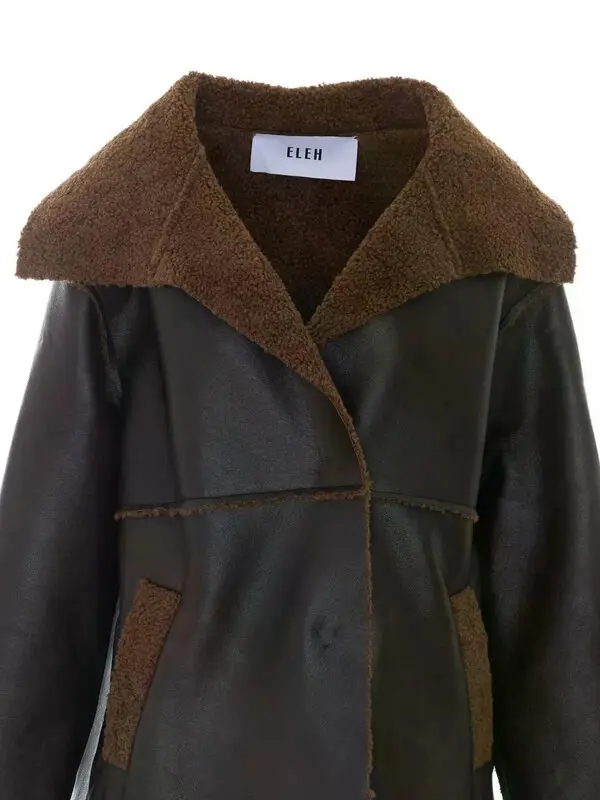 ELEH Faux-leather Coat