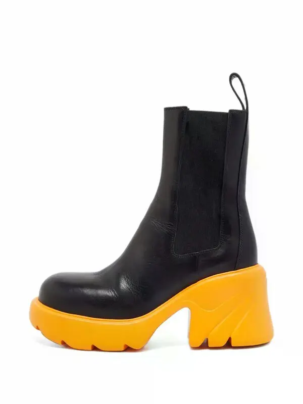 Bottega Veneta Flash Round-toe Chelsea Boots - Black