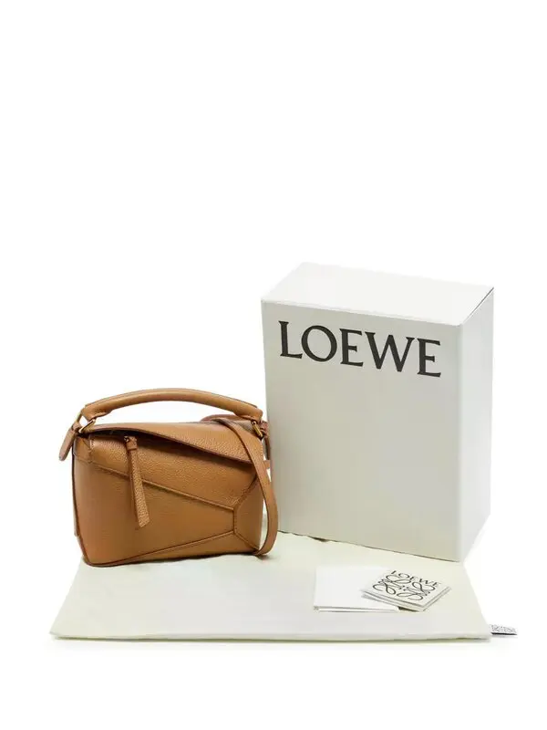 Loewe 2023 Puzzle Edge Shoulder Mini Bag - Brown