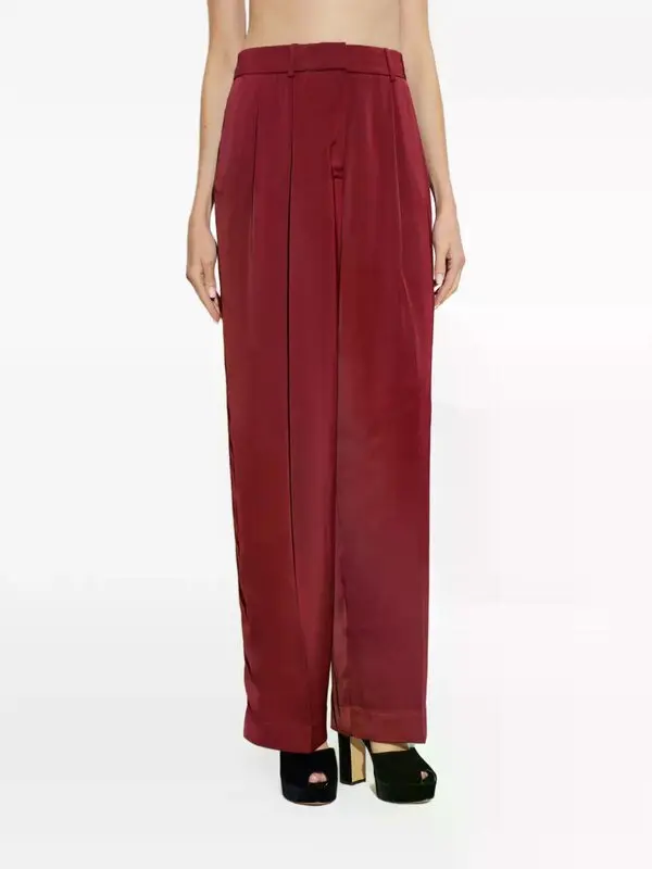 Michael Kors Satin Pressed-crease Trousers