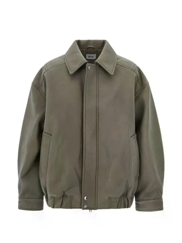 AGOLDE Grained-effect Bomber Jacket
