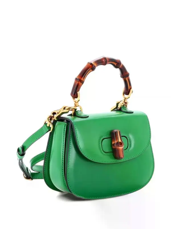 Gucci Bamboo 1947 Top Handle Bag Leather Mini Shoulder Bag