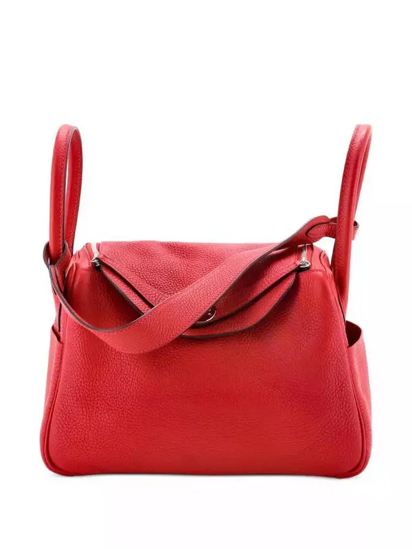 Hermès Lindy Bag Clemence 26 Shoulder Bag - Red