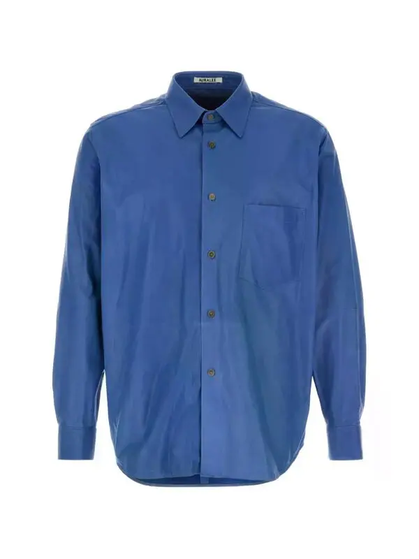 Auralee Long-sleeve Leather Shirt