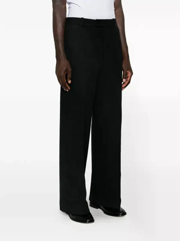 Jacquemus Pressed-crease Wide-leg Trousers