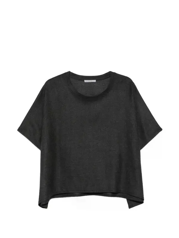 Dusan Crew Neck Flannel Top