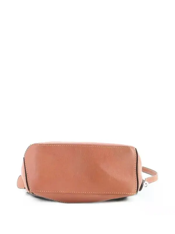 Loewe Puzzle Bag Leather Mini Crossbody Bag - Brown