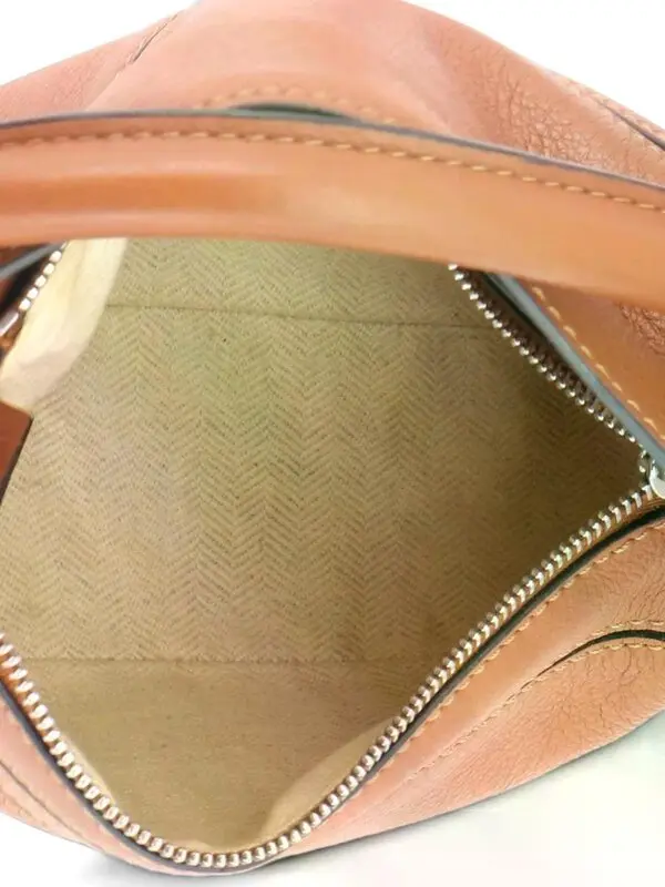 Loewe Puzzle Bag Leather Mini Crossbody Bag - Brown