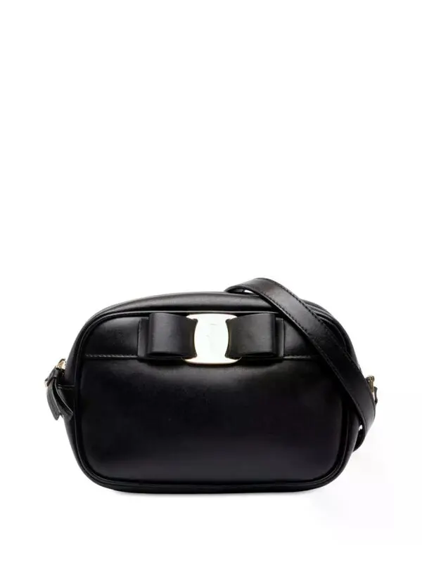 FERRAGAMO 2010-2026 Smooth Calfskin Vara Bow Camera Bag Crossbody Bag