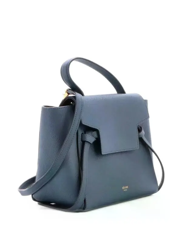 Celine Belt Bag Textured Leather Nano Shoulder Bag