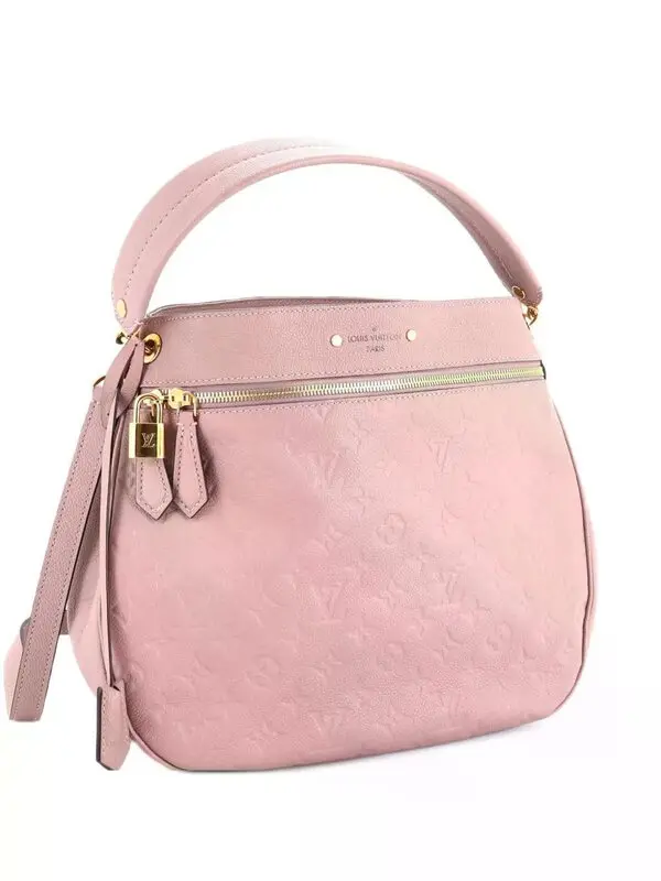 LOUIS VUITTON Spontini Nm Handbag Monogram Empreinte Leather Shoulder Bag - Grey