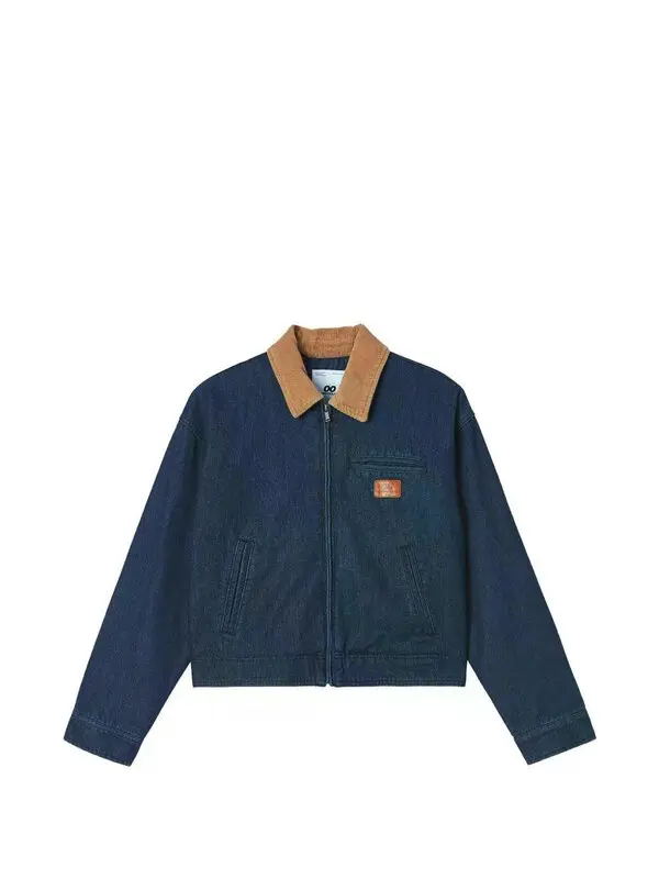 CHOCOOLATE Corduroy-collar Denim Jacket