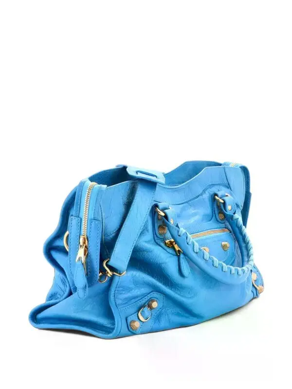 Balenciaga City Giant Studs Bag Leather Medium Satchel