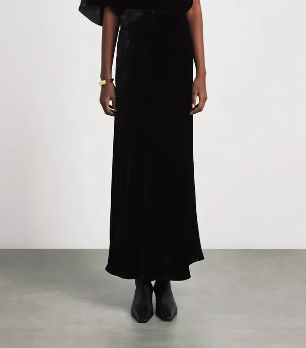 RÓHE Velvet Maxi Skirt