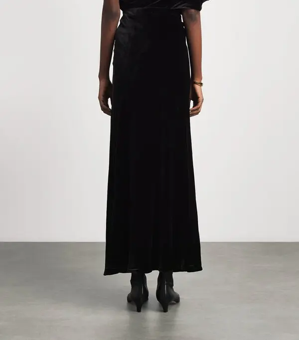 RÓHE Velvet Maxi Skirt