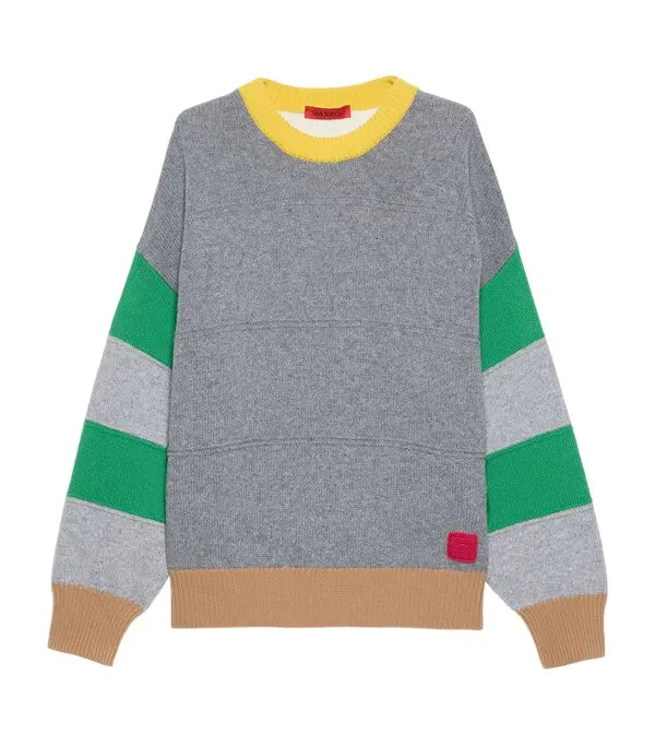 Max & Co. Virgin Wool Block-colour Sweater