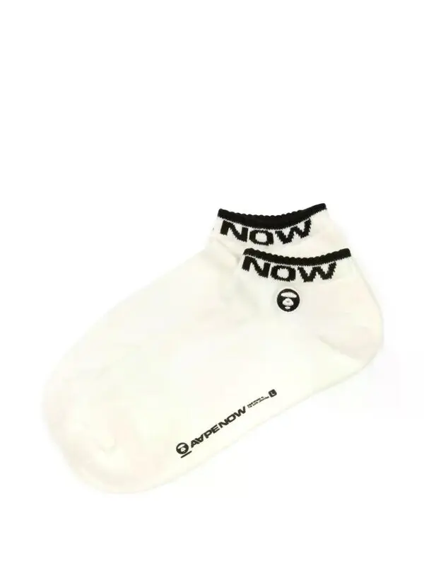 AAPE BY *A BATHING APE Moonface-patch Ankle Socks