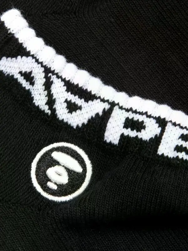 AAPE BY *A BATHING APE Moonface-patch Ankle Socks
