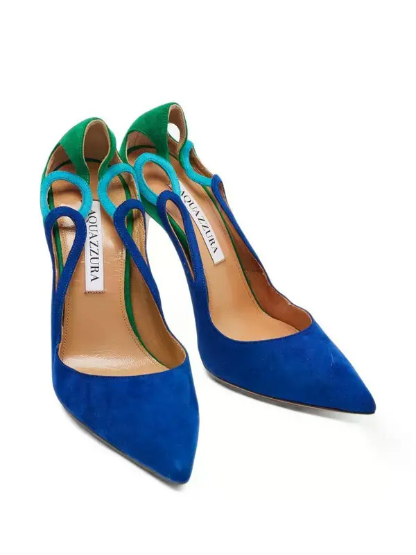 AQUAZZURA Fenix Suede Pumps