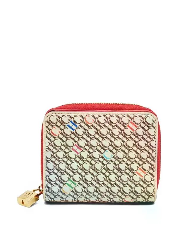 Carolina Herrera Matryoshka Locked Canvas Wallet