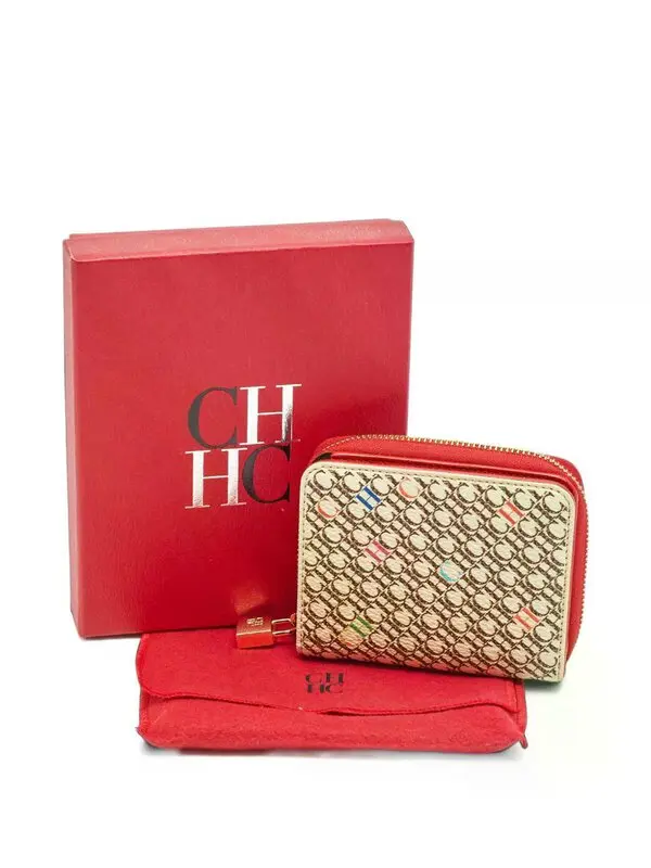 Carolina Herrera Matryoshka Locked Canvas Wallet