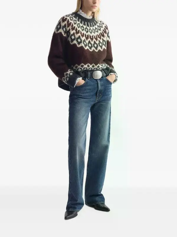 NILI LOTAN Isaline Fair Isle Cashmere Sweater