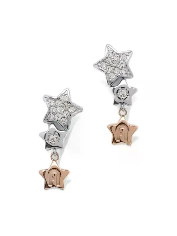 Furla Crystal-embellished Star Earrings - Silver