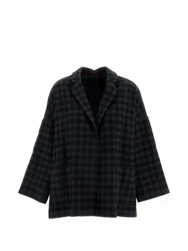 DANIELA GREGIS Gladiolo Check Wool Jacket