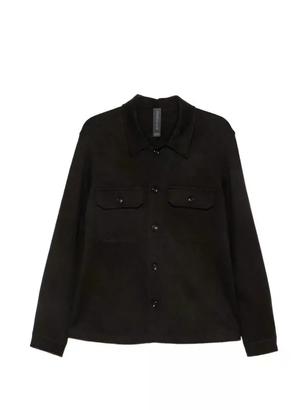 HOSIO Button-down Flap-pocket Shirt Jacket